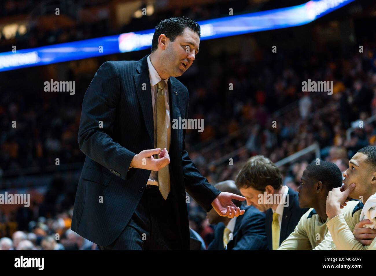 January 23, 2018: head coach Bryce Drew of the Vanderbilt Commodores ...