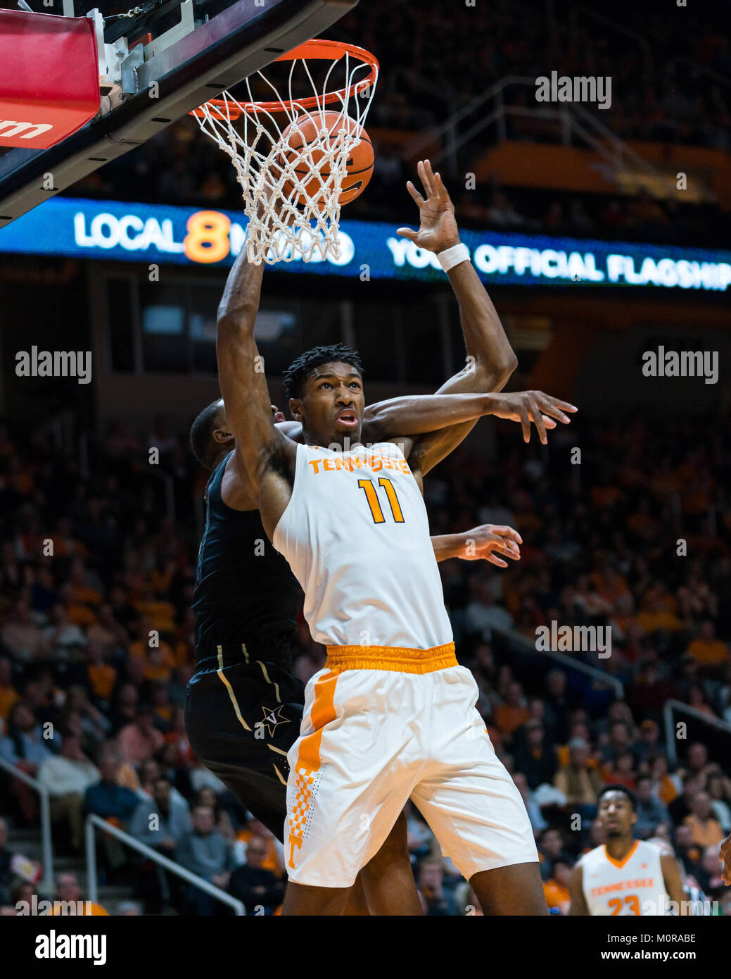 January 23, 2018: Joe Toye #2 of the Vanderbilt Commodores and Kyle ...
