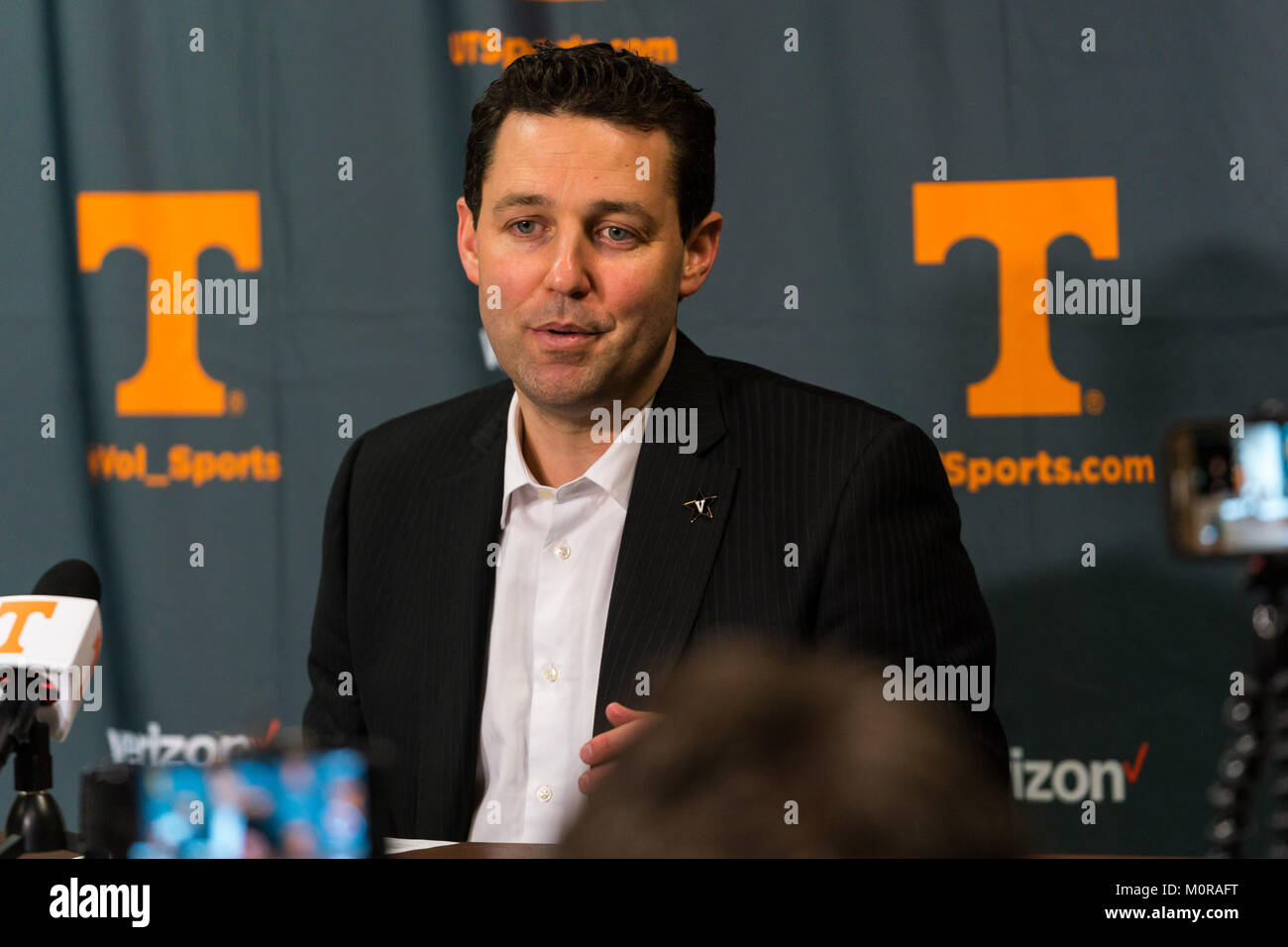 January 23, 2018: head coach Bryce Drew of the Vanderbilt Commodores ...