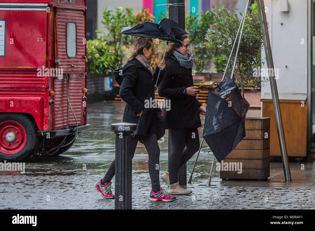 Umbrellas on embankment hi-res stock photography and images - Alamy