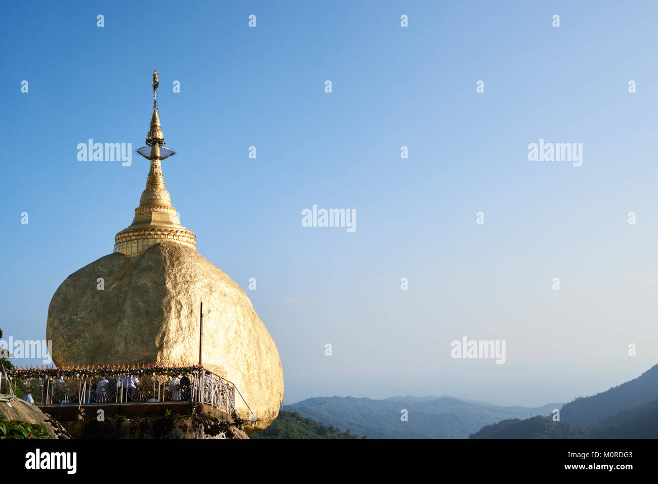 Myanmar, Kyaikto, Kyaiktiyo Pagoda on the Golden Rock Stock Photo - Alamy
