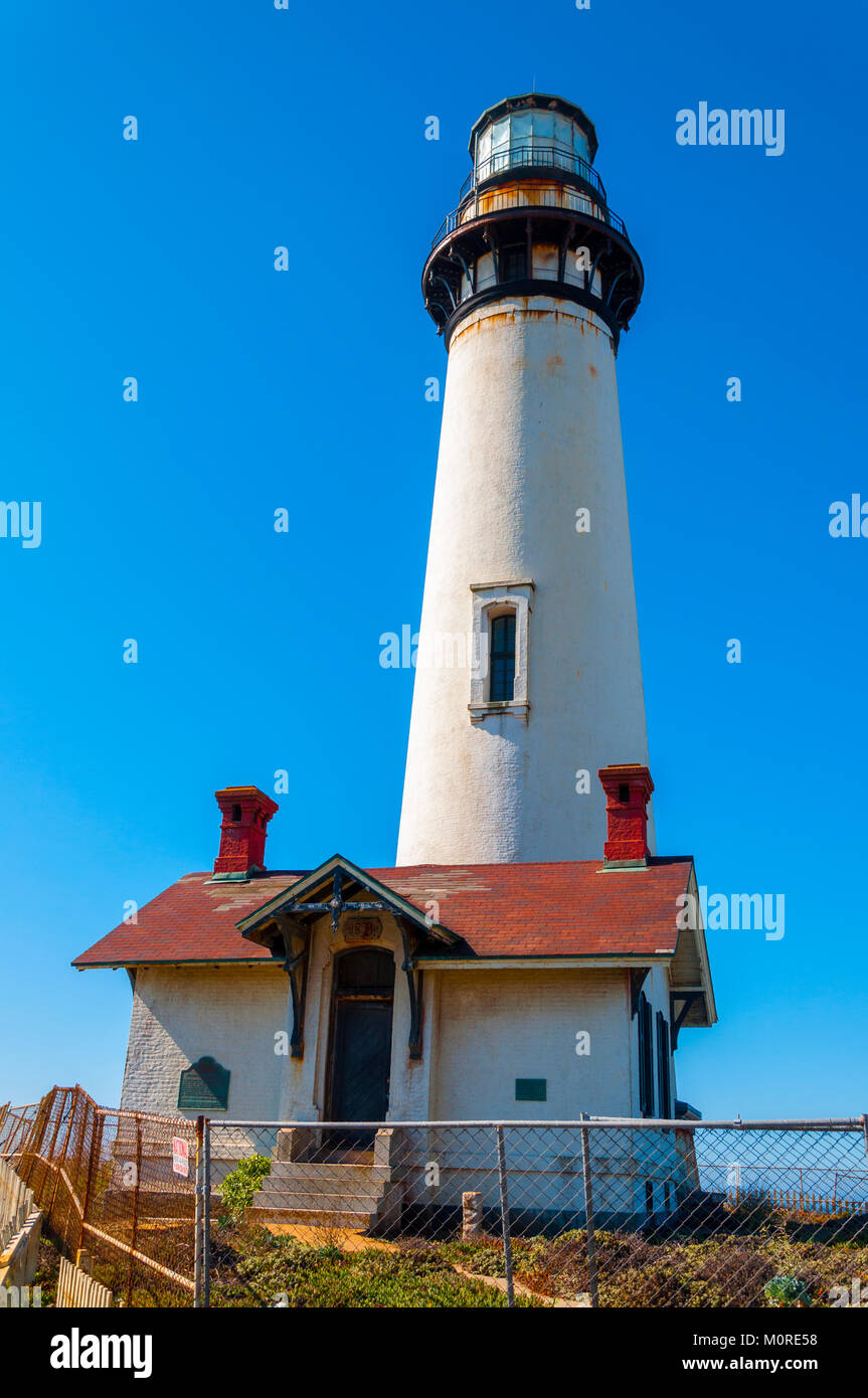 Pigeon Point Lighthouse on the Pacific Coast highway, California ...