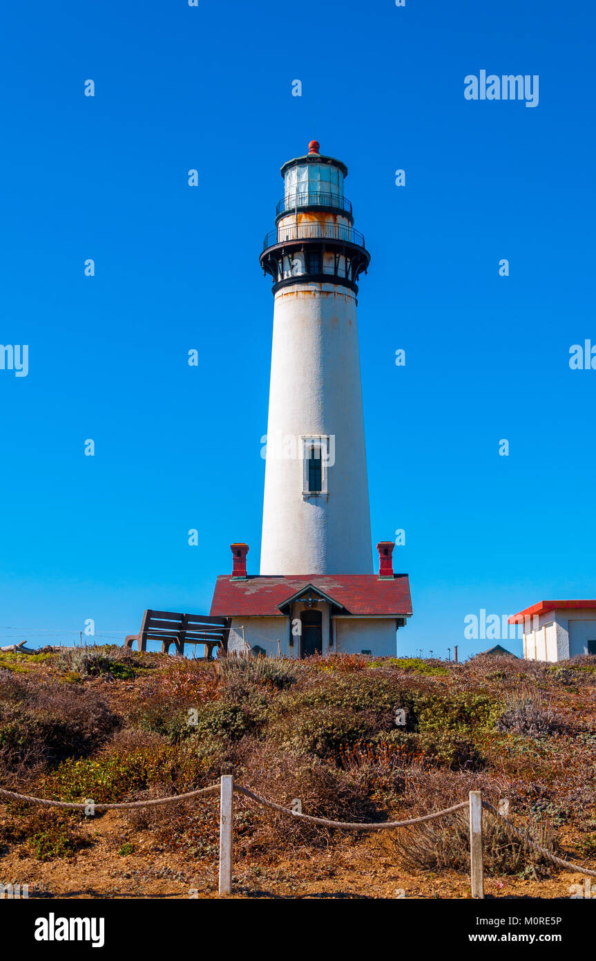 Pigeon Point Lighthouse on the Pacific Coast highway, California ...