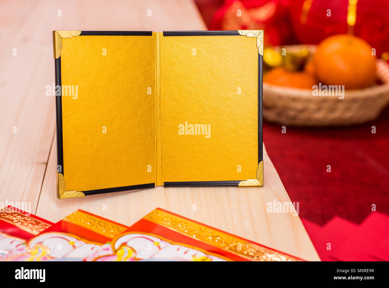 Chinese New Year, Chinese gold ingots and Traditional chinese style ...