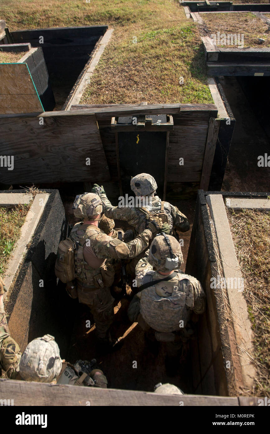 A team of Soldiers with “Attack” Company, 2nd Battalion, 502nd Infantry Regiment, 2nd Brigade ...