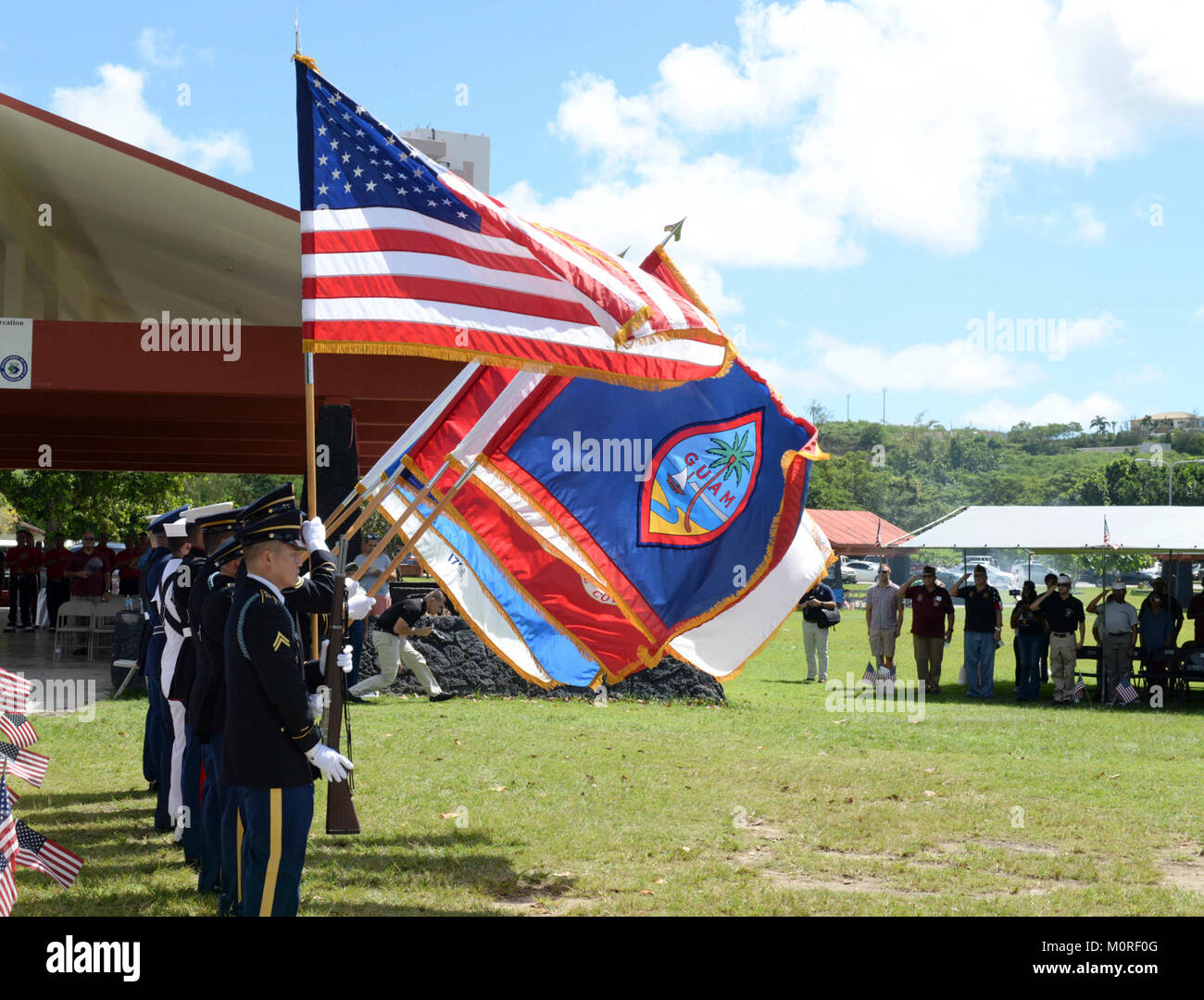 U.S. service members and viewers gather to celebrate our nation's ...