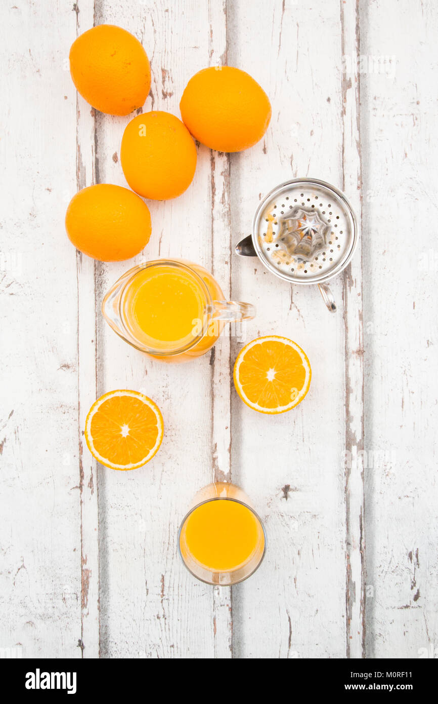 Freshly squeezed orange juice Stock Photo - Alamy