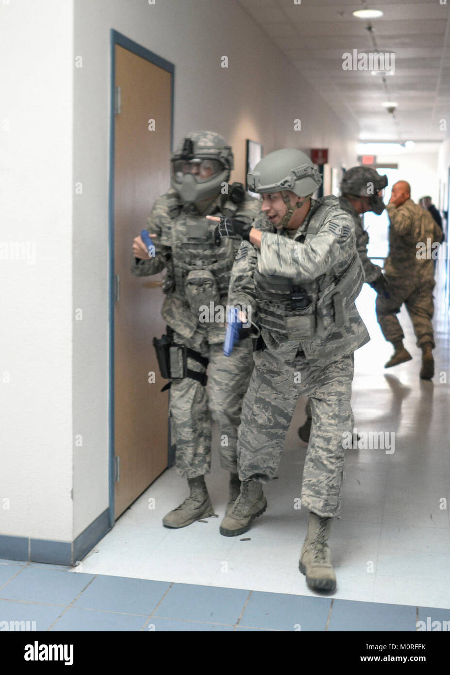 U.S. Air Force Staff Sgt. Francisco Reza and Master Sgt. Daniel ...