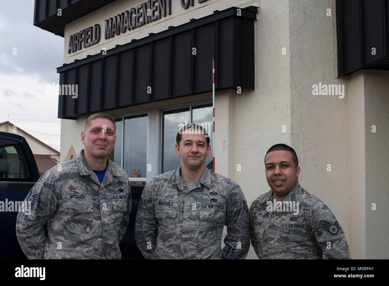 U.S. Air Force Tech. Sgt. Sean McGrath, left, the 35th Operations ...