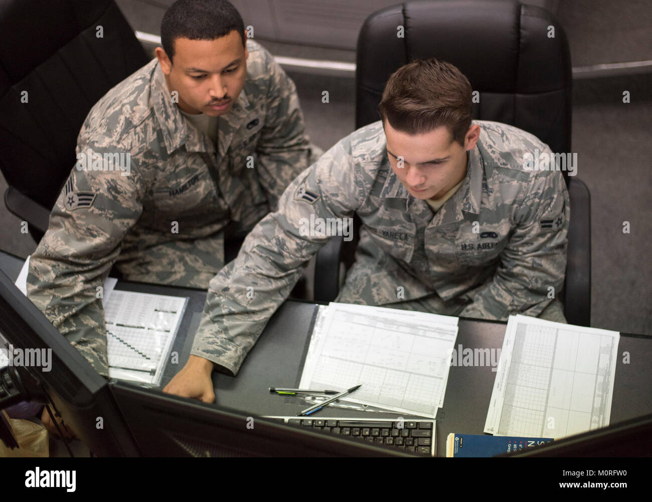 Board controllers from the 18th Maintenance Group Maintenance ...