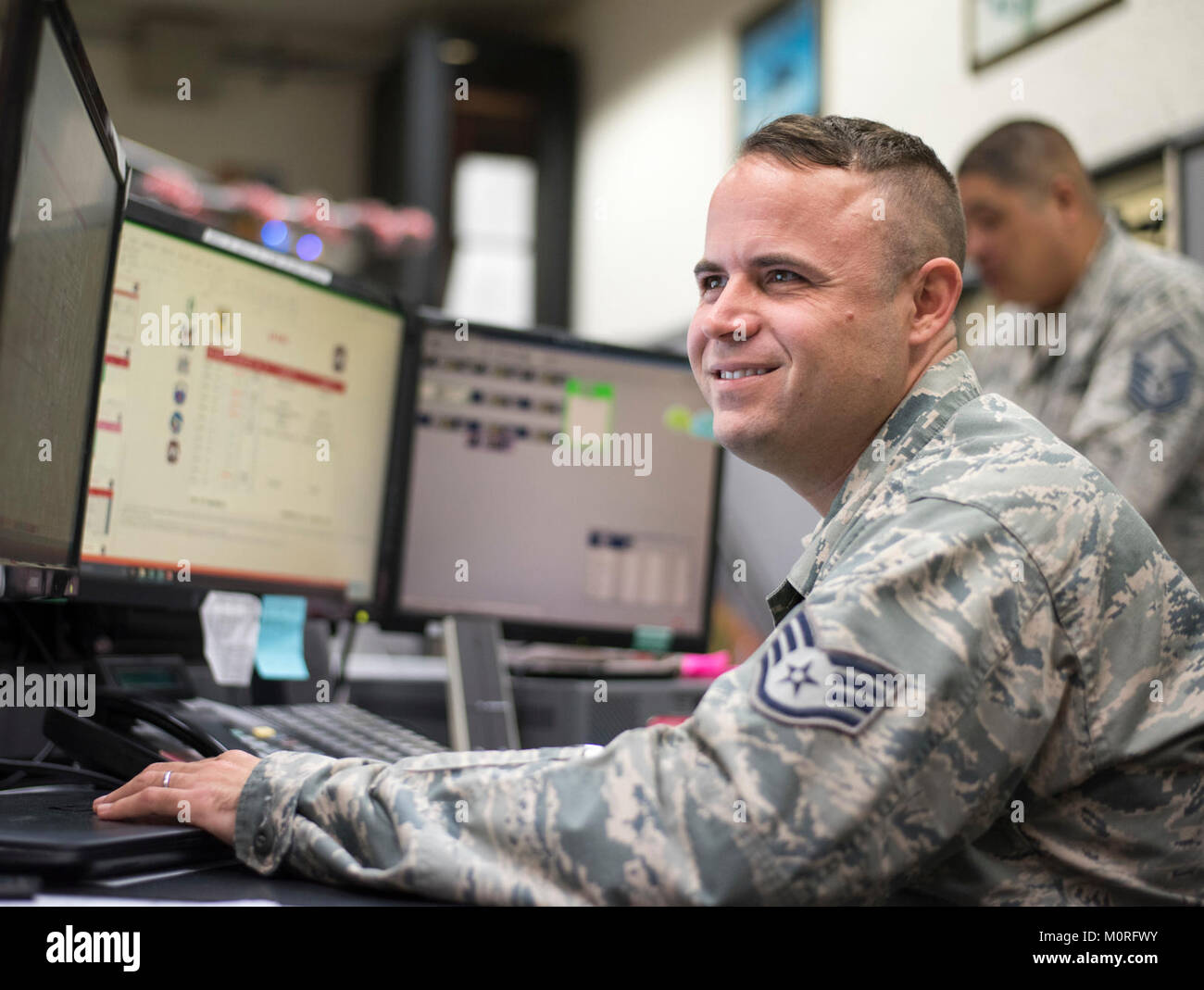 U.S. Air Force Staff Sgt. David Hearing, 18th Maintenance Group ...