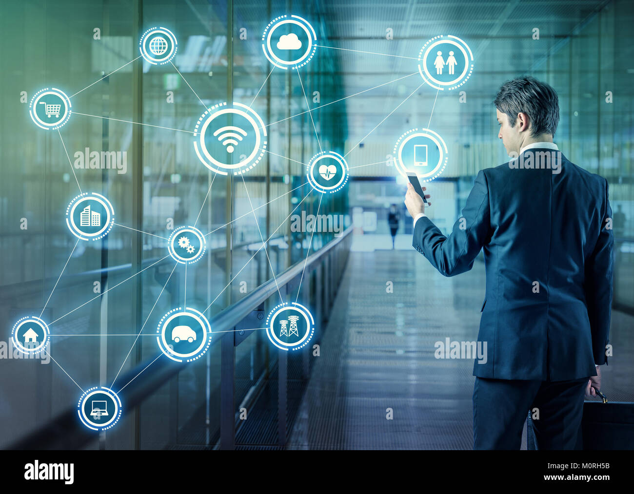 Internet of Things concept. Wireless Communication Network. Information ... Internet of Things concept. Wireless Communication Network. Information ...