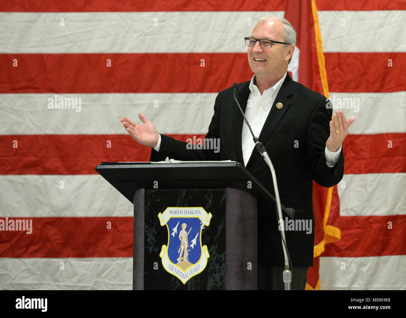 United States Congressman Kevin Cramer, North Dakota, speaks to a 119th ...