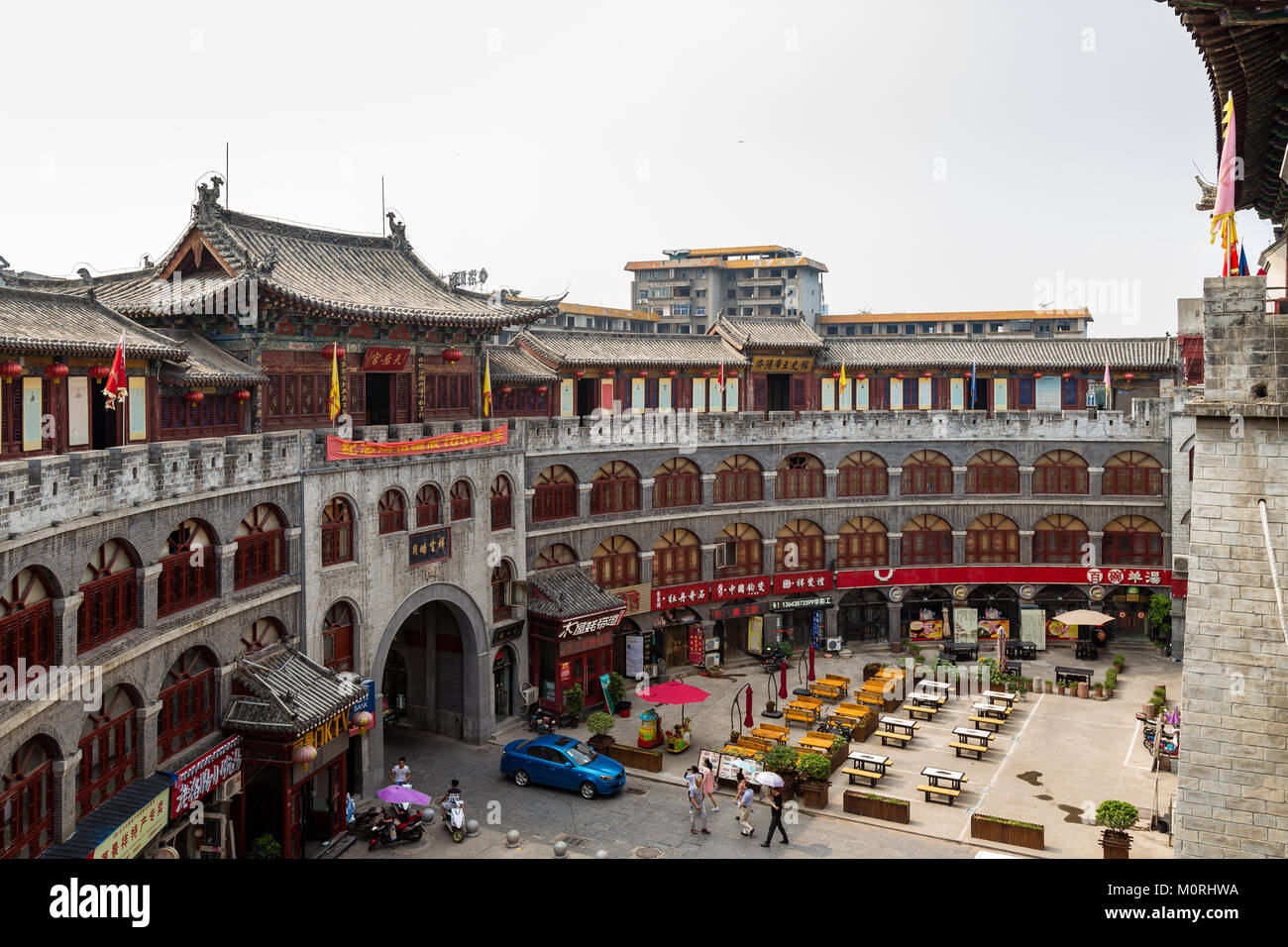July 2016 - Luoyang, China - Lijing gate seen from the inside, Luoyang ...