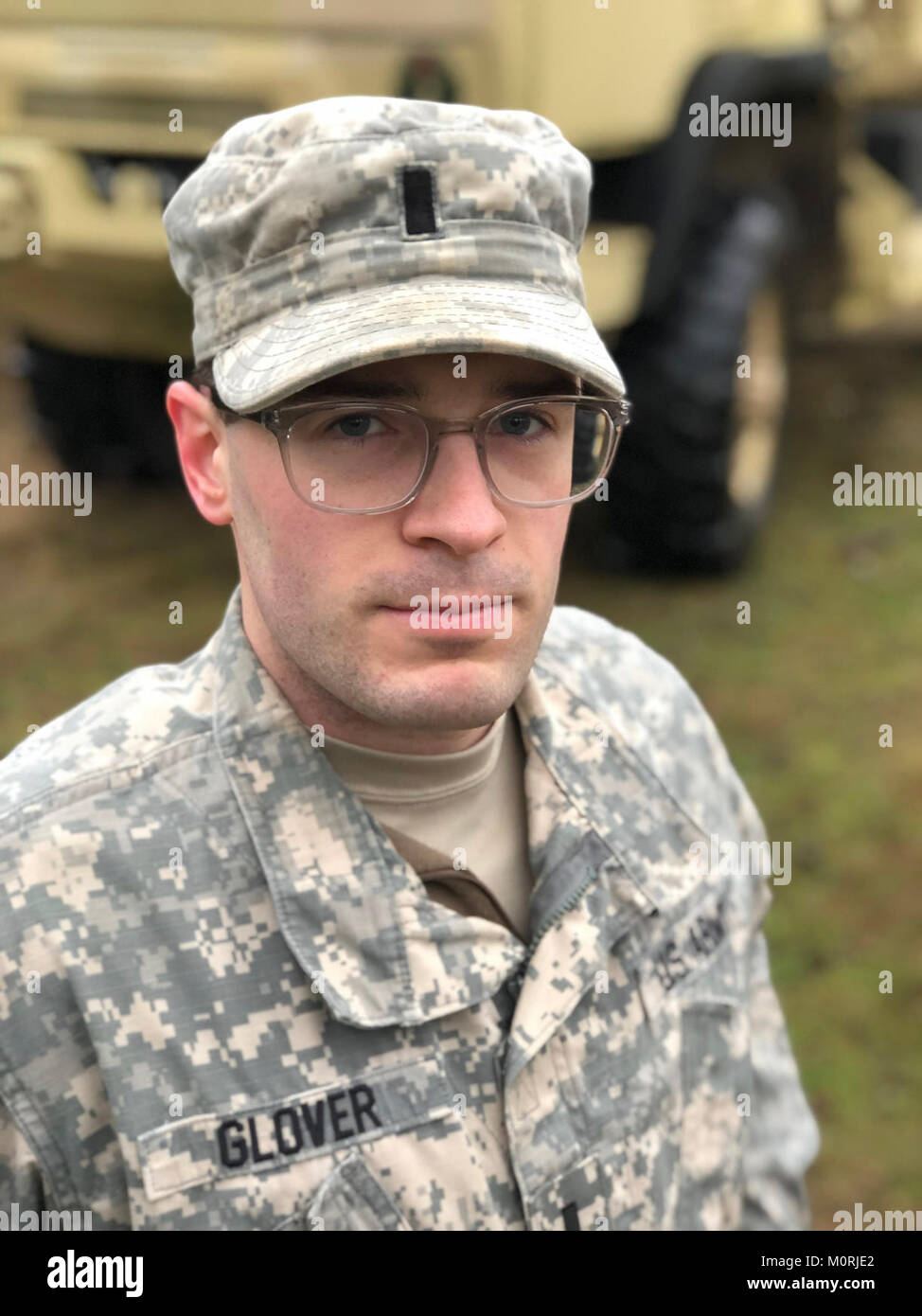 1st LT. Ethan Glover, acting signal officer for the Regional Support ...