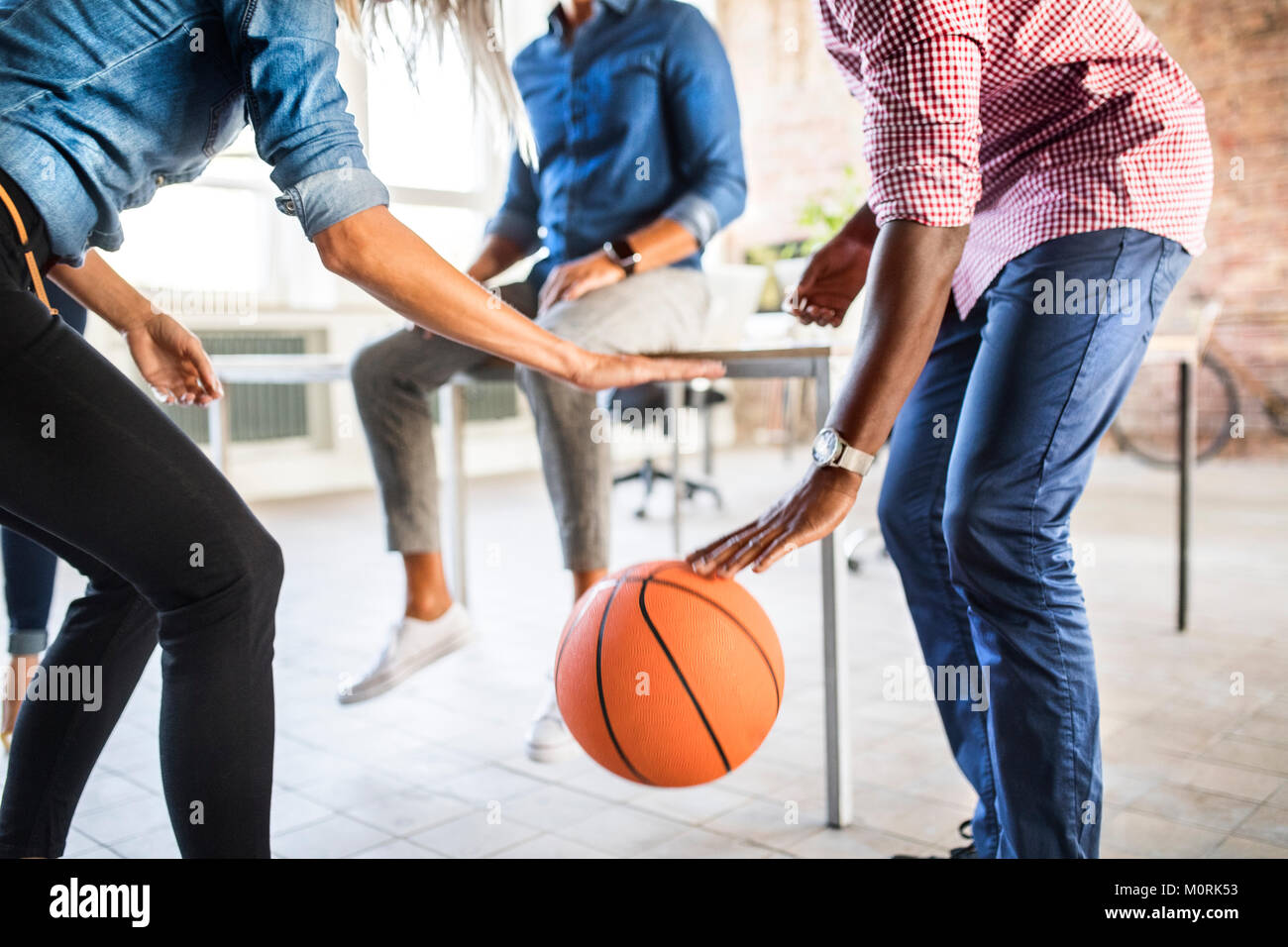 Office desk playing basketball hi-res stock photography and images - Alamy