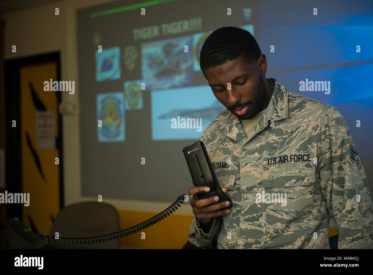 U.S. Air Force Senior Airman Jeffrey Williams, 79th Fighter Squadron ...
