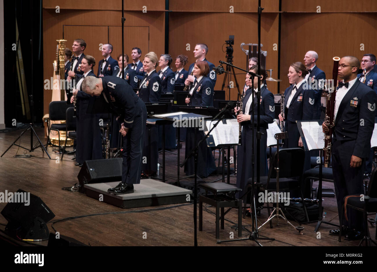 Col. Larry H. Lang, U.S. Air Force Band commander and conductor, takes ...