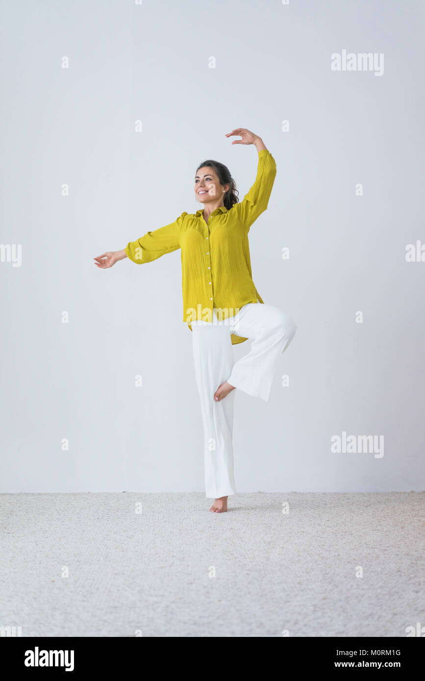 Woman exercise happy joy hi-res stock photography and images - Alamy
