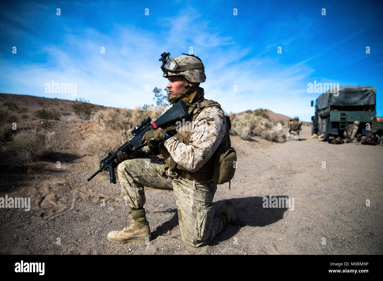 Cpl. Caleb Hattabaugh, landing zone commander, Combat Logistics ...