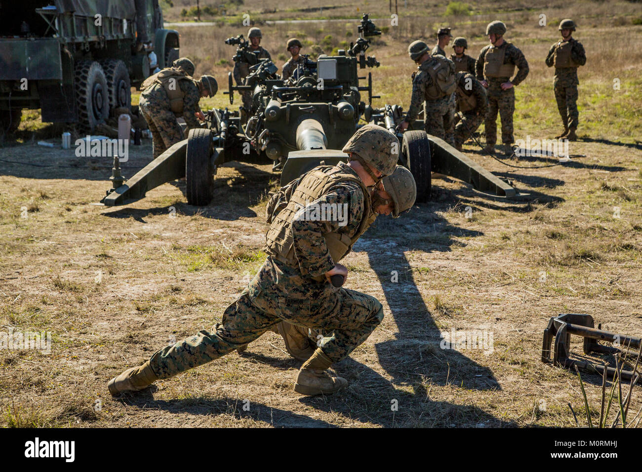 U. S. Marines from Artillery Training School (ATS) Section Chief Course ...