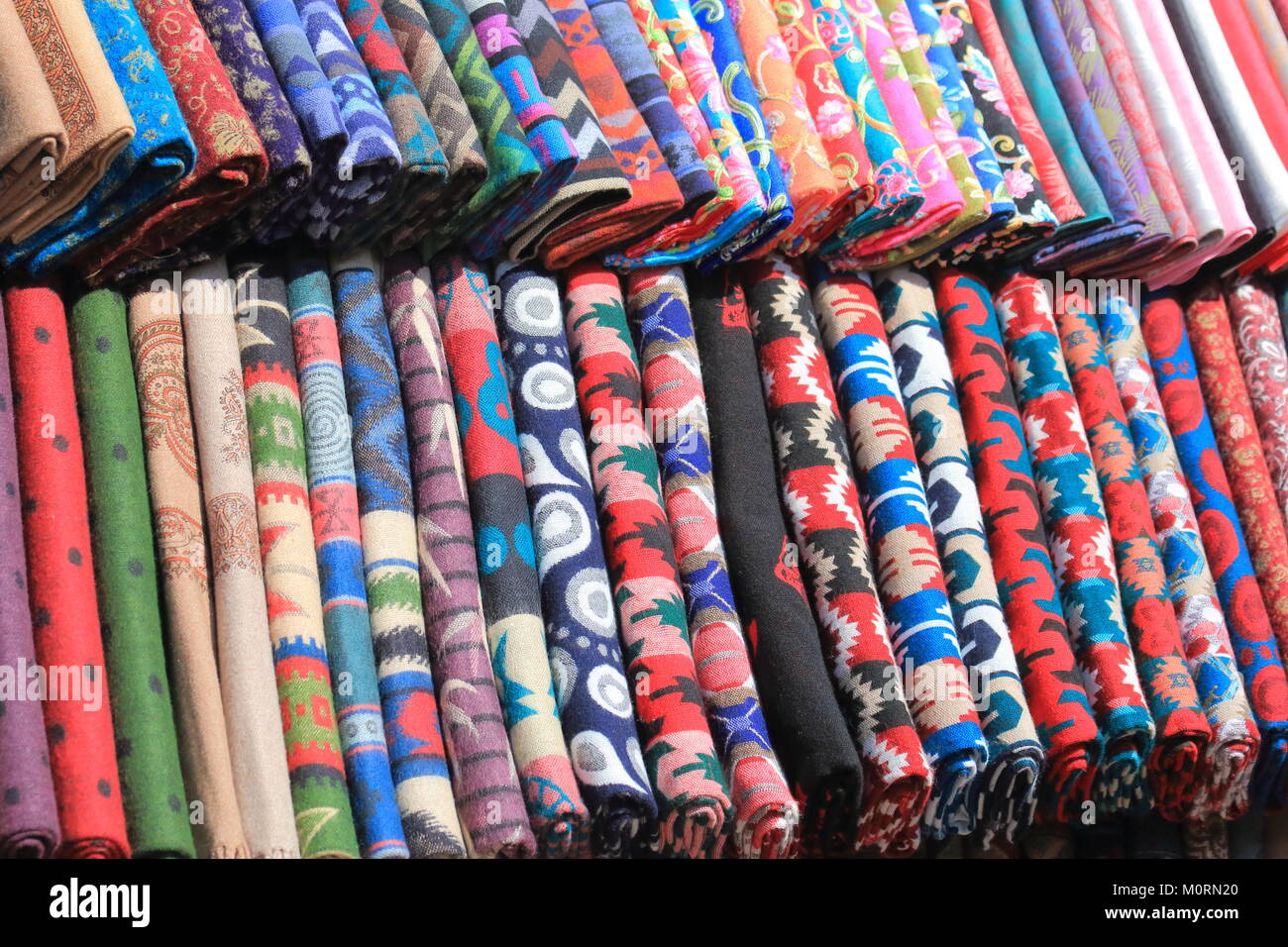 Cashmere stall sold on Thamel shopping street in Kathmandu Nepal Stock ...