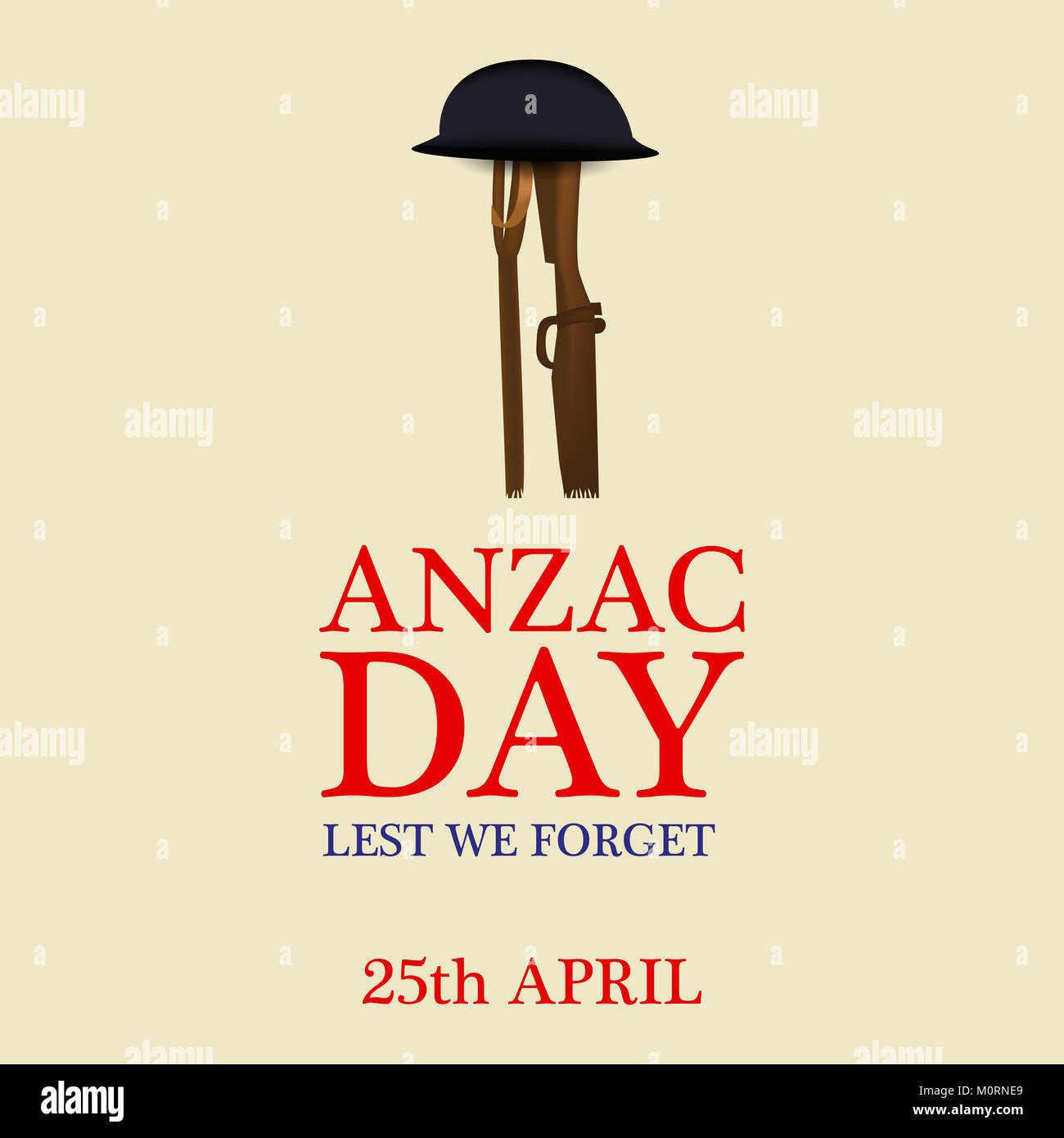 illustration of Anzac Day background. Anzac Day is a national day of ...