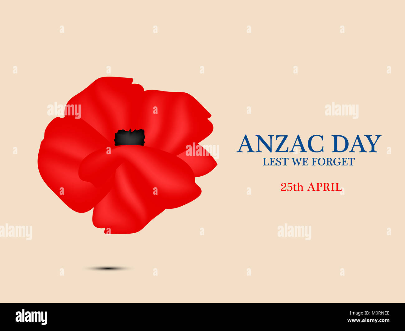 illustration of Anzac Day background. Anzac Day is a national day of ...