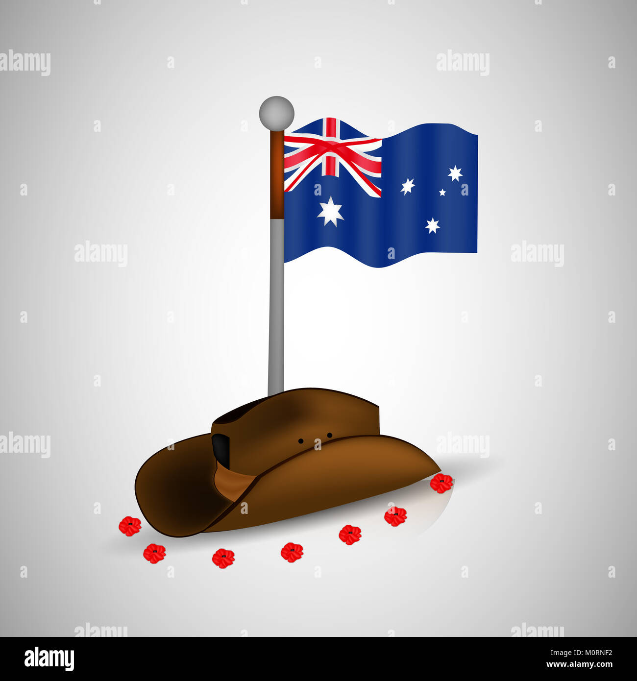 illustration of Anzac Day background. Anzac Day is a national day of ...