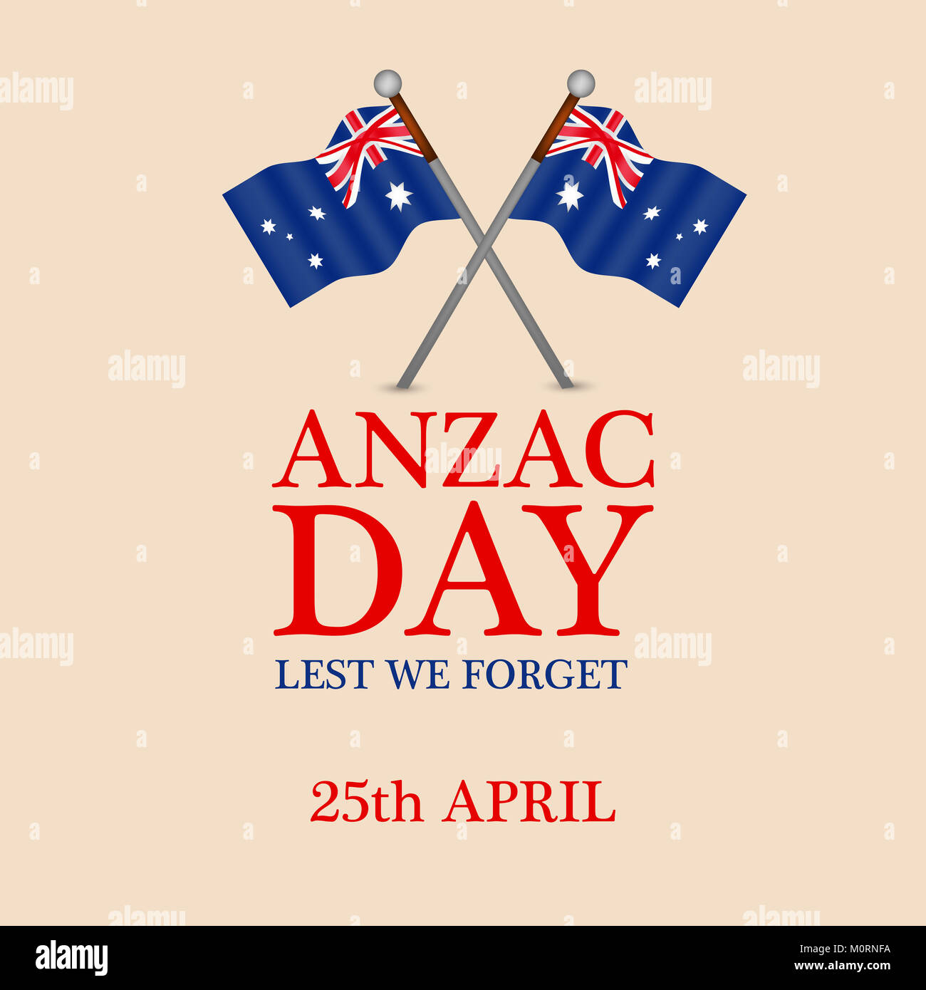 illustration of Anzac Day background. Anzac Day is a national day of ...