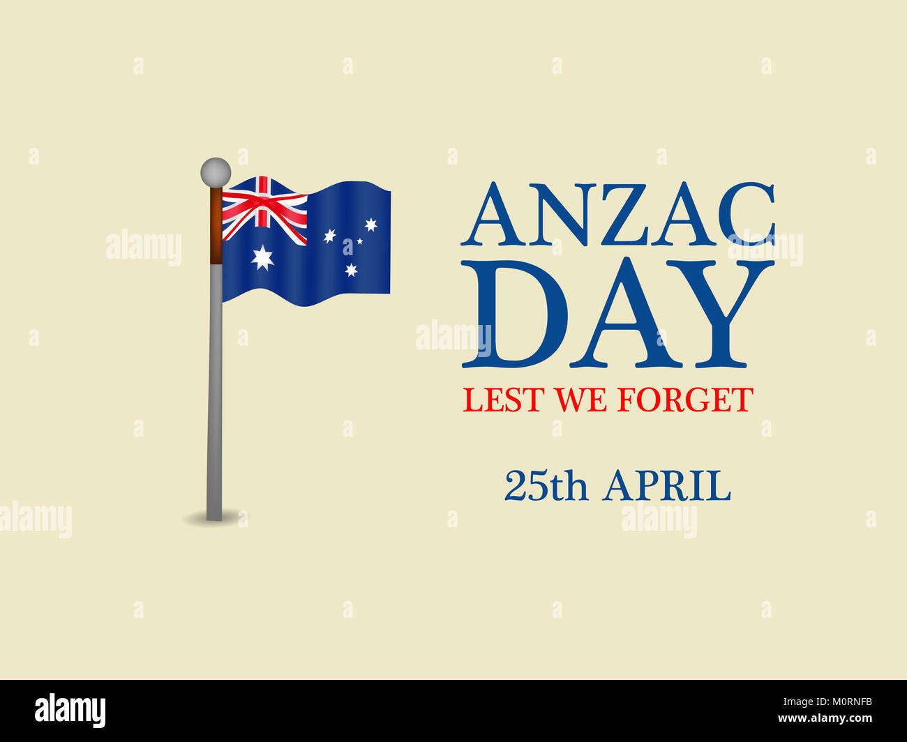 illustration of Anzac Day background. Anzac Day is a national day of ...