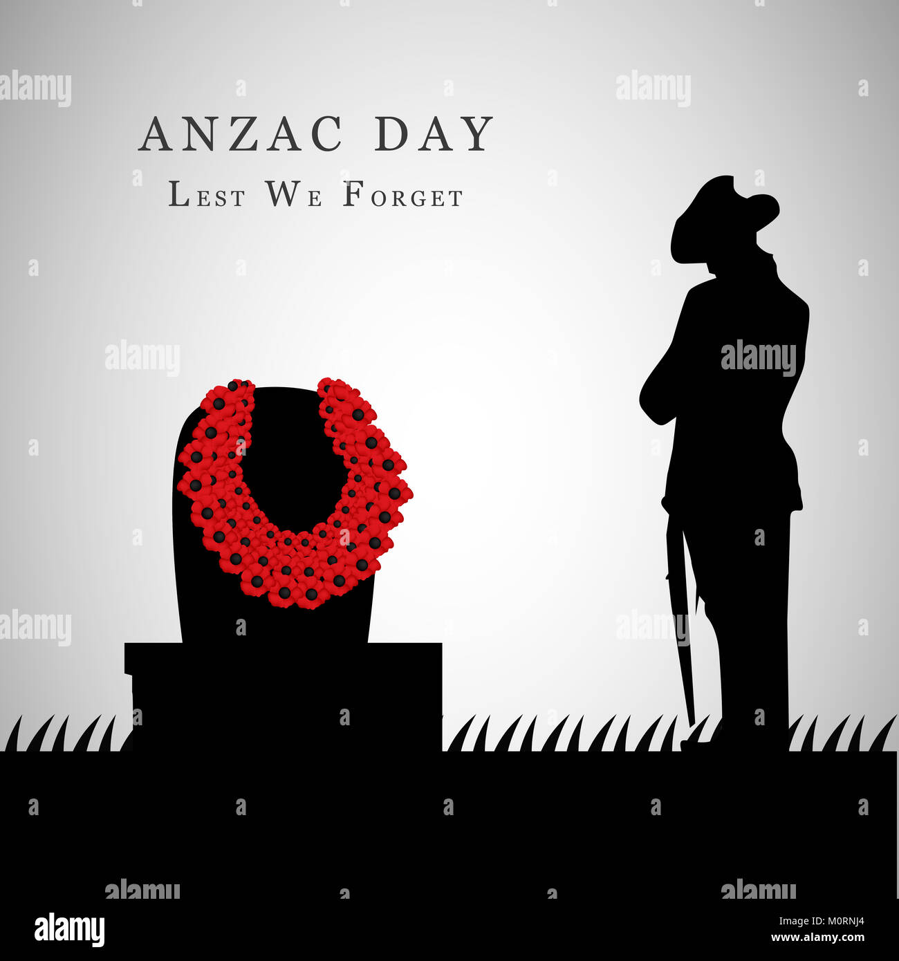 illustration of Anzac Day background. Anzac Day is a national day of ...