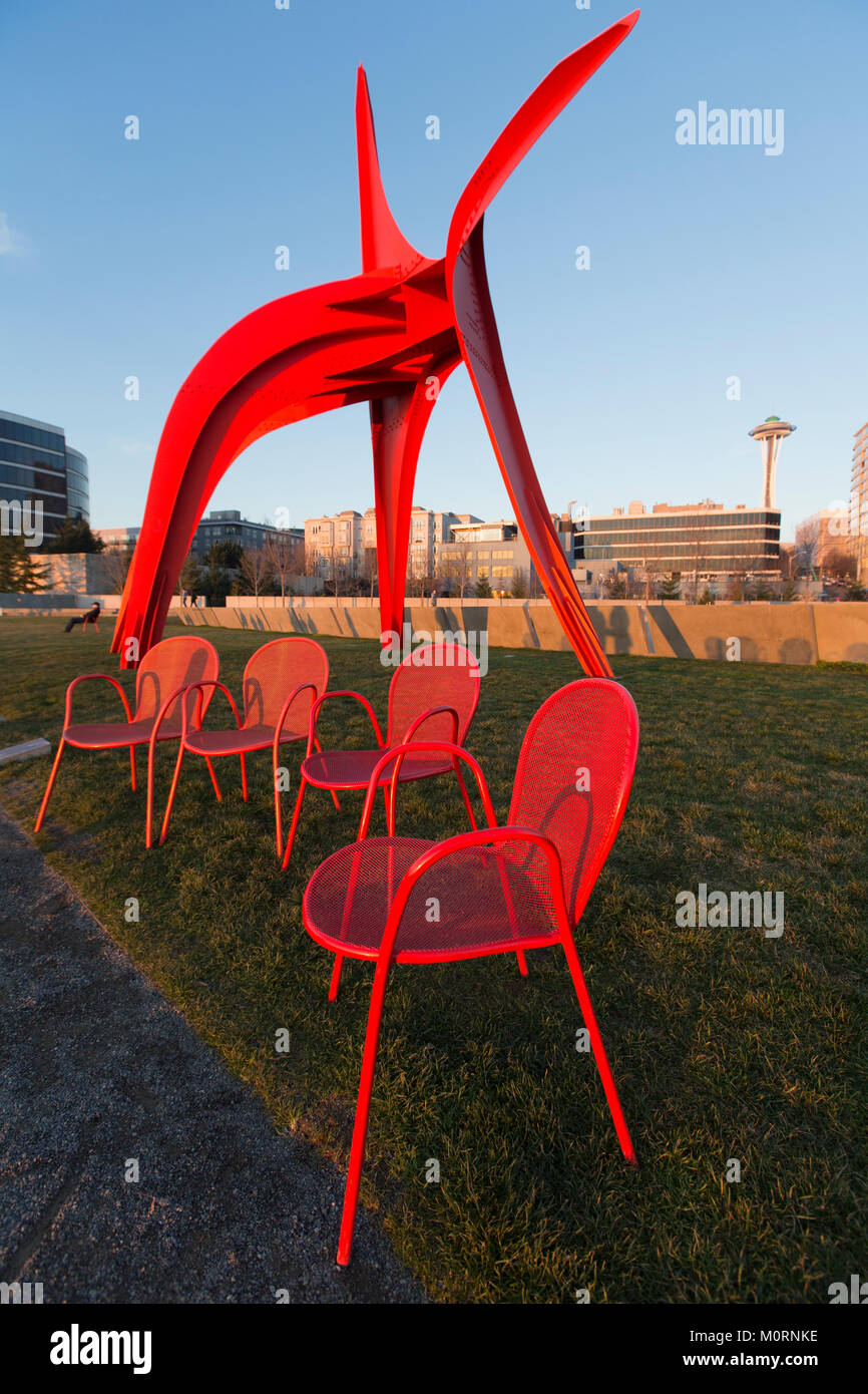 Eagle sculpture alexander calder olympic hi-res stock photography and ...