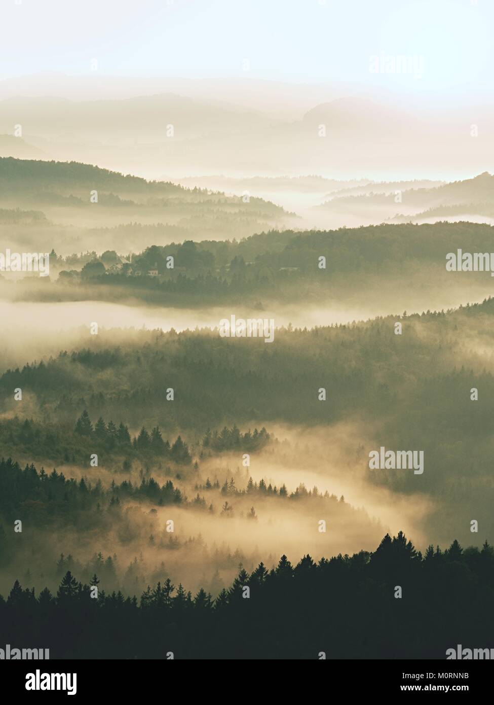 Cloud inversion in deep valley hi-res stock photography and images - Alamy