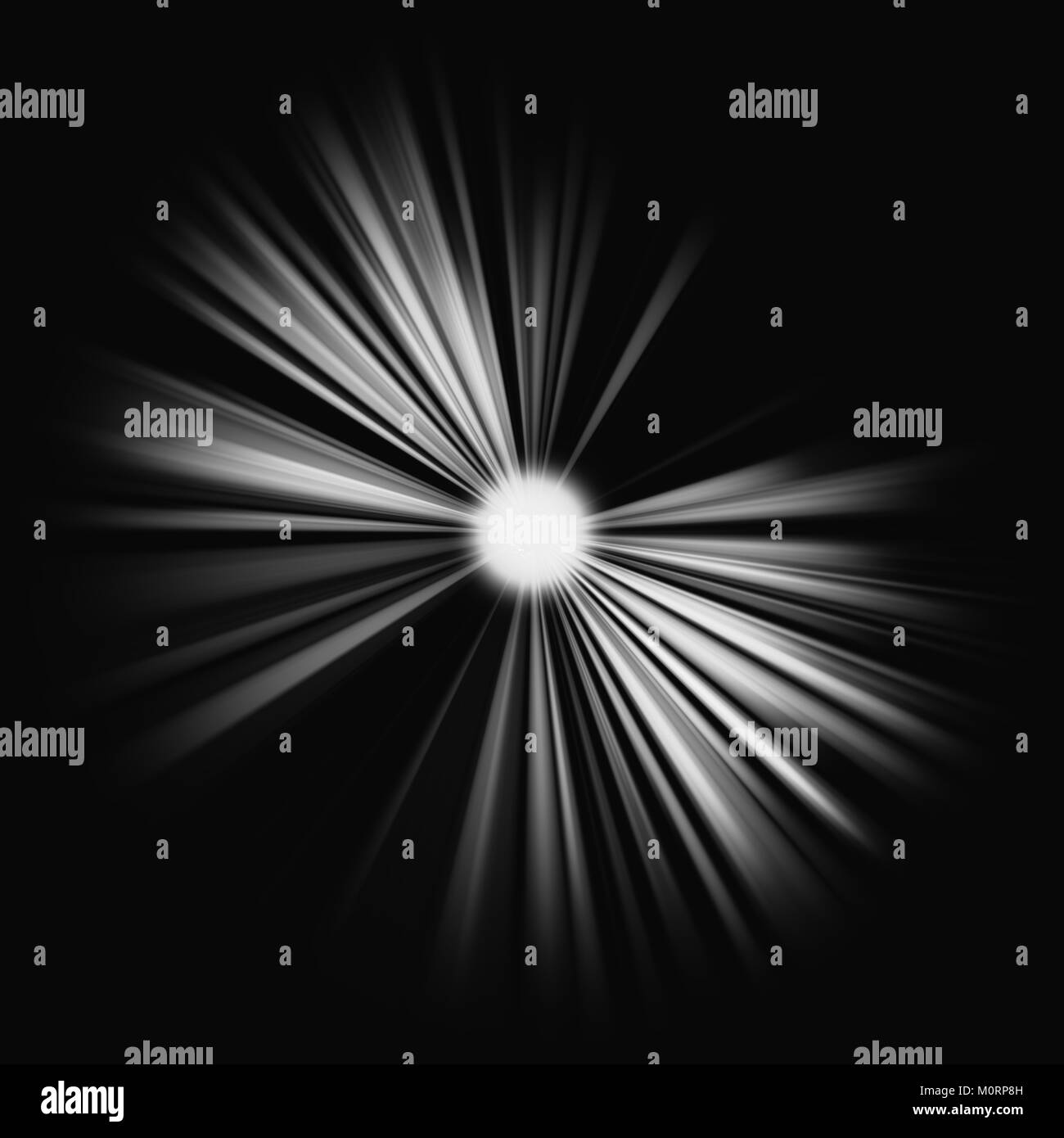 Festive light burst Black and White Stock Photos & Images - Alamy