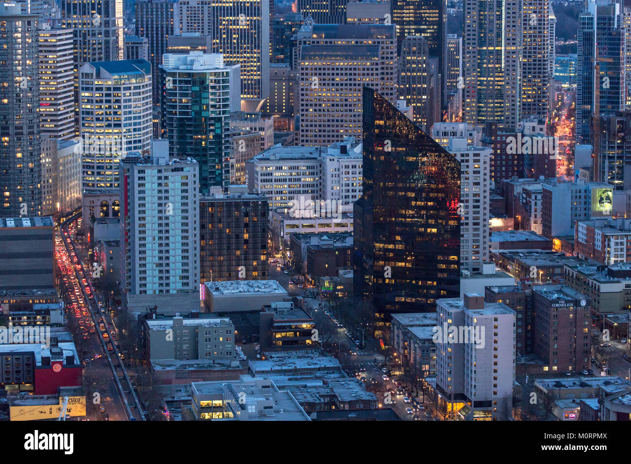 United States, Washington, Buildings downtown Seattle Stock Photo - Alamy