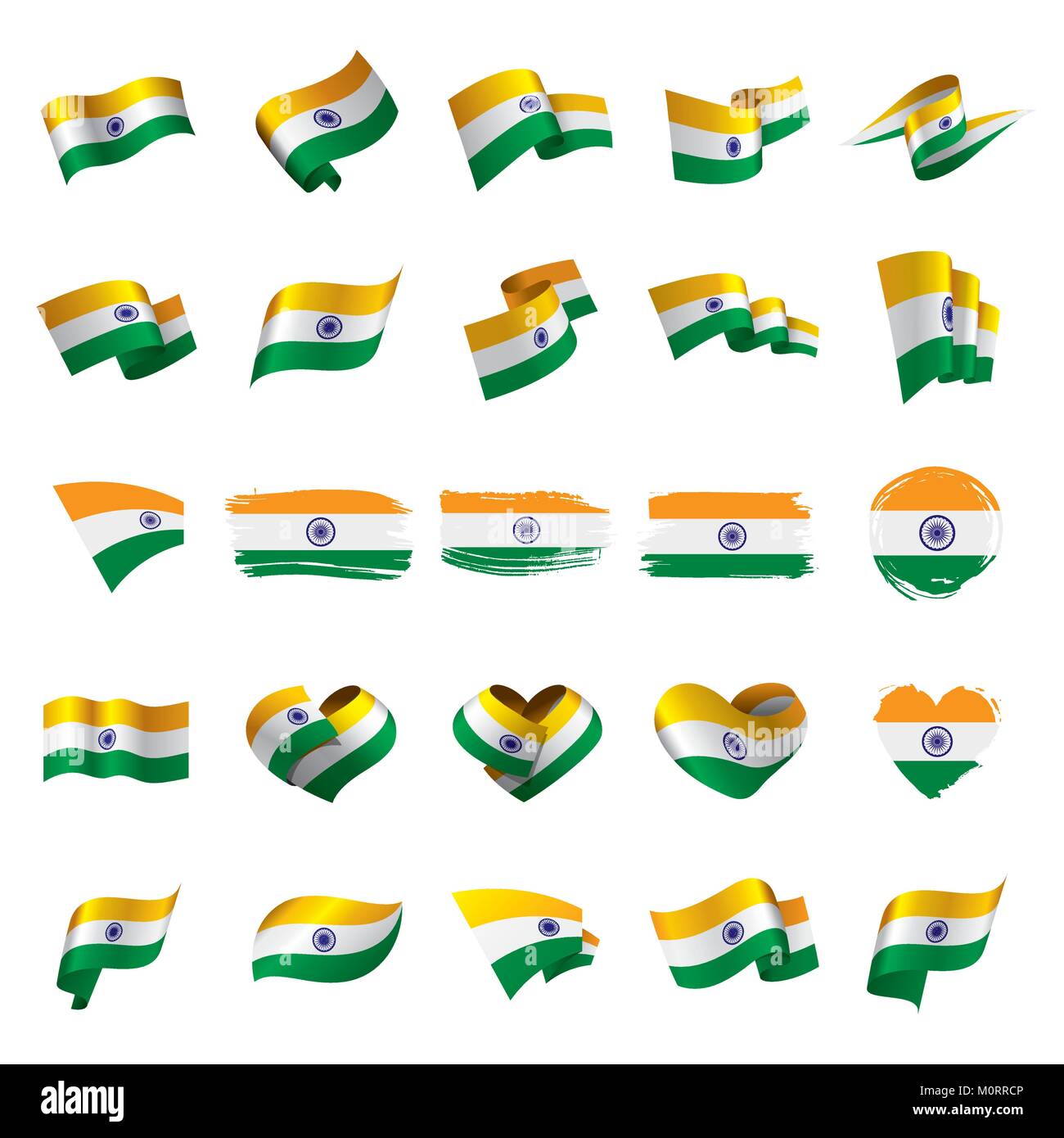 India flag, vector illustration Stock Vector Image & Art - Alamy
