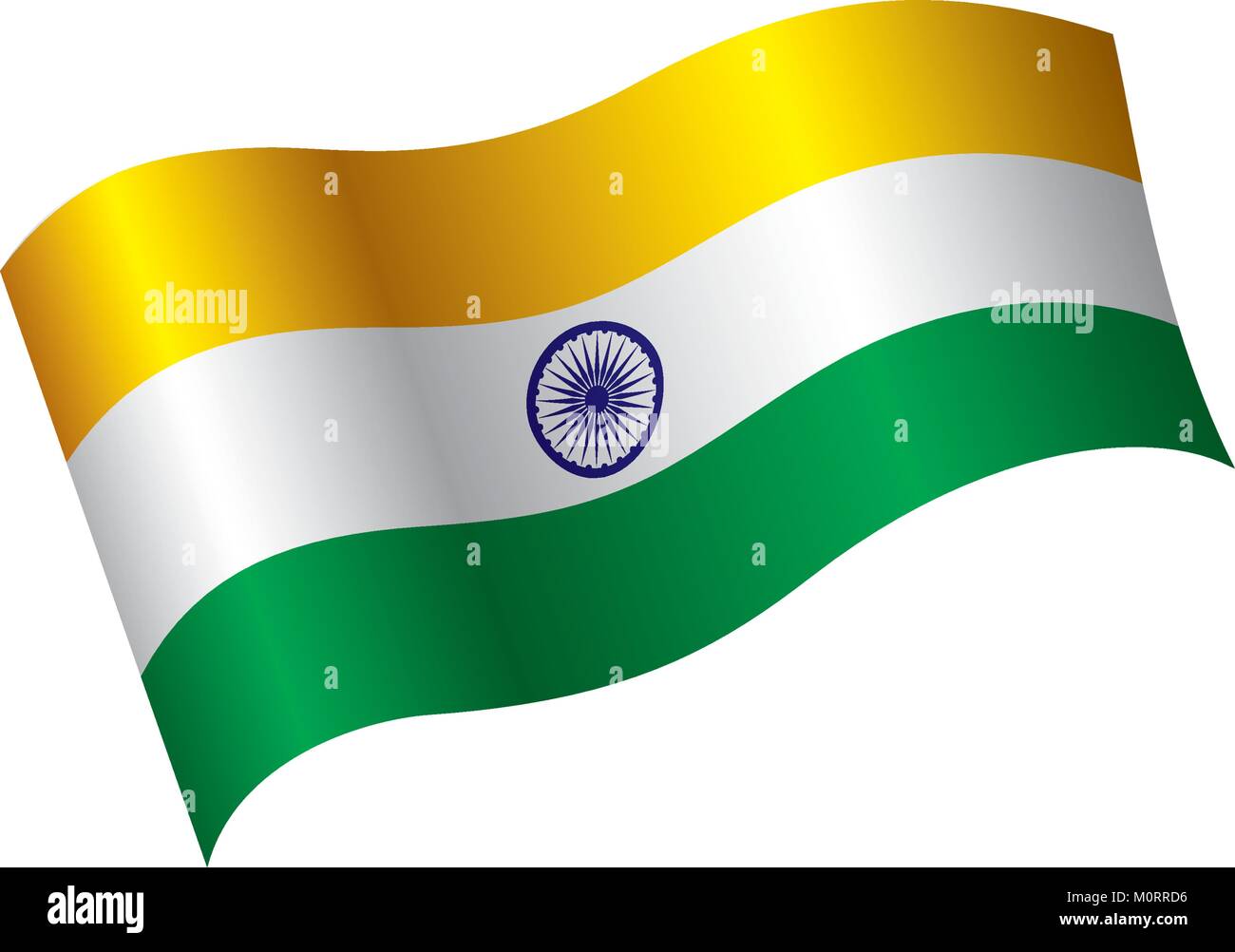 India flag, vector illustration Stock Vector Image & Art - Alamy