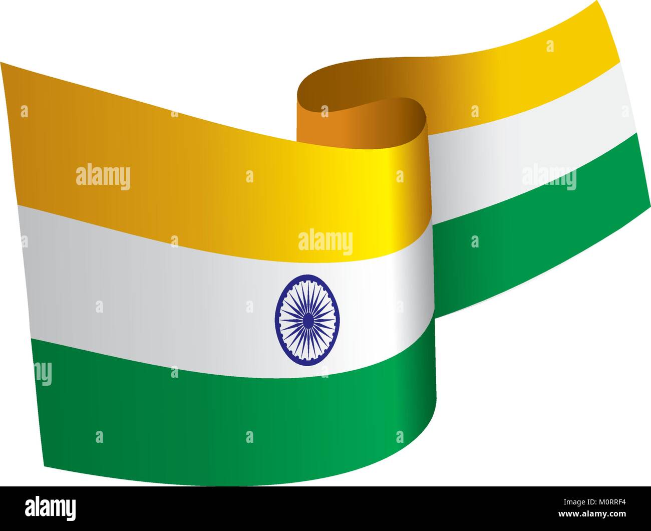 India flag, vector illustration Stock Vector Image & Art - Alamy