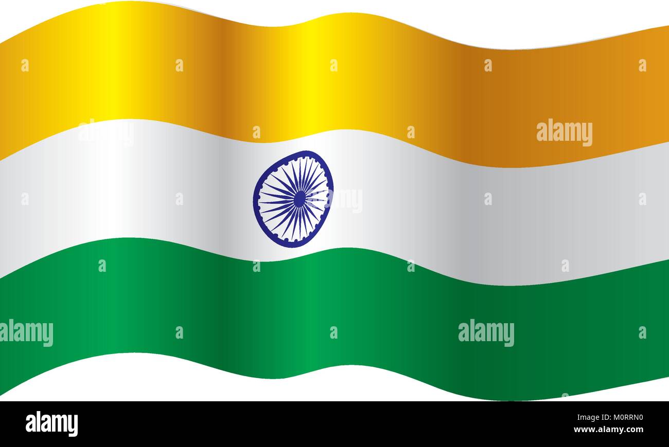 India flag, vector illustration Stock Vector Image & Art - Alamy