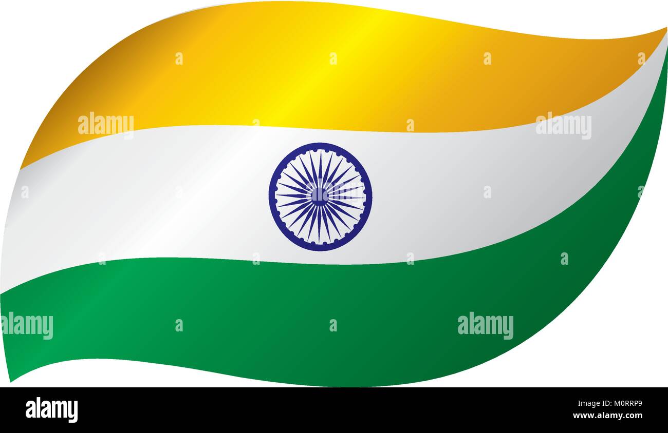 India flag, vector illustration Stock Vector Image & Art - Alamy