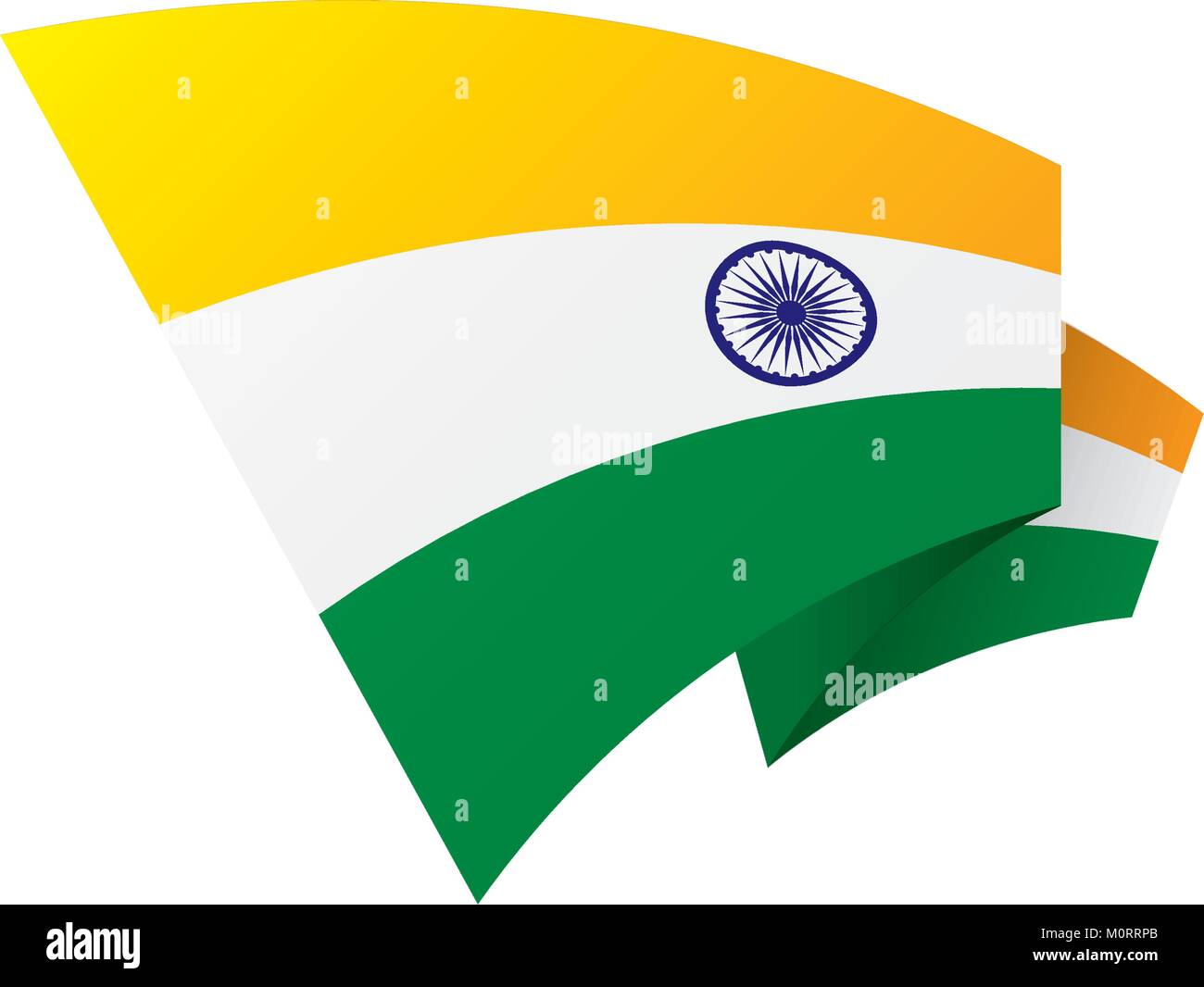 India flag, vector illustration Stock Vector Image & Art - Alamy