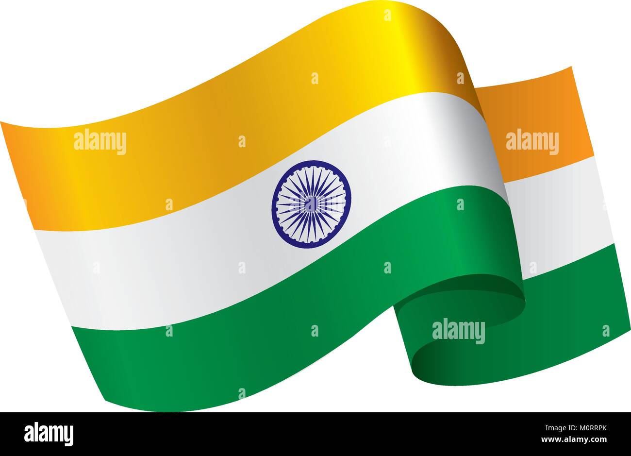 India flag, vector illustration Stock Vector Image & Art - Alamy