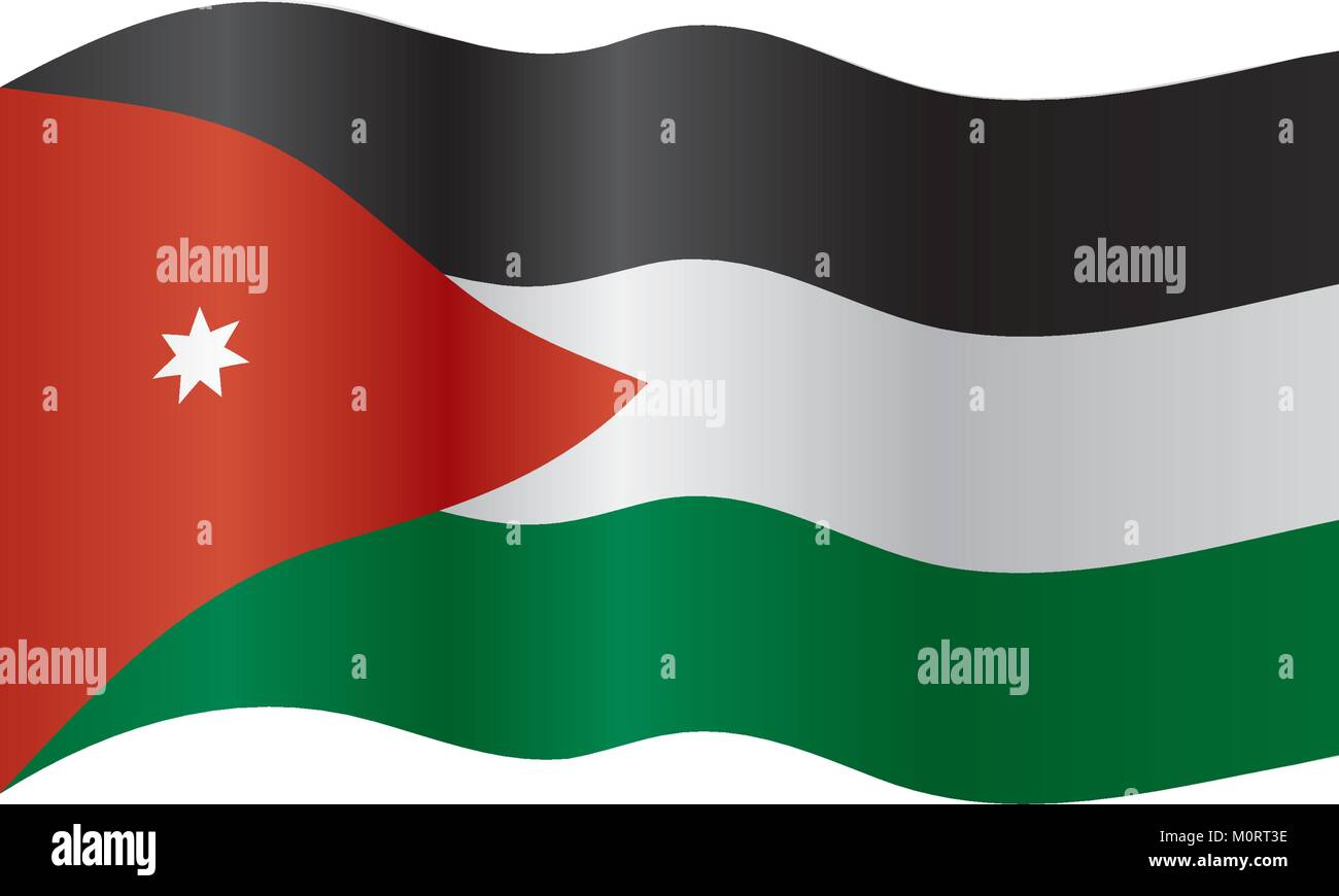 Jordan flag, vector illustration Stock Vector Image & Art - Alamy