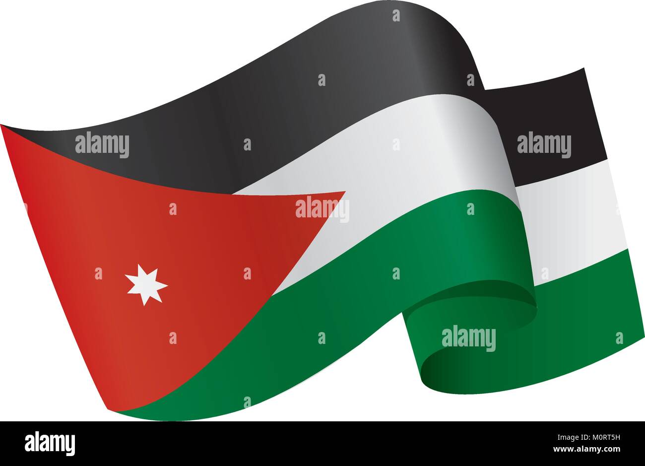 Star of jordan flag Cut Out Stock Images & Pictures - Alamy