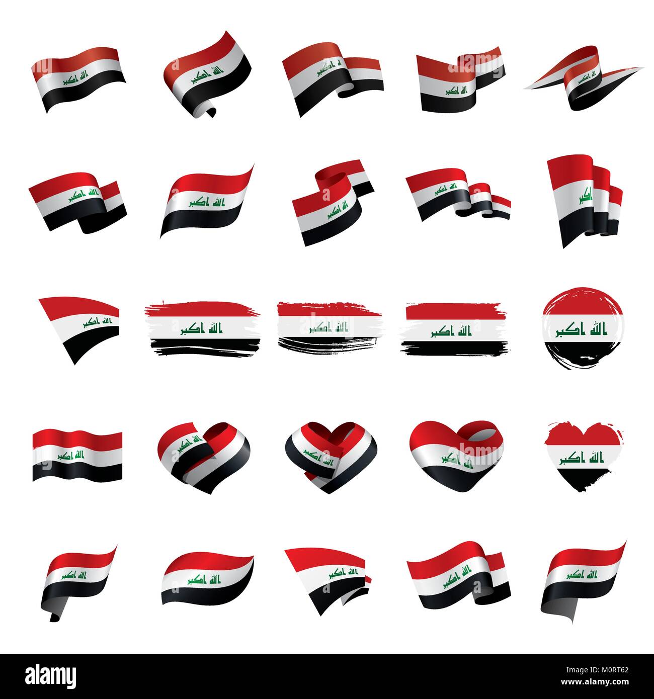 Flag vector nation iraq baghdad Cut Out Stock Images & Pictures - Alamy