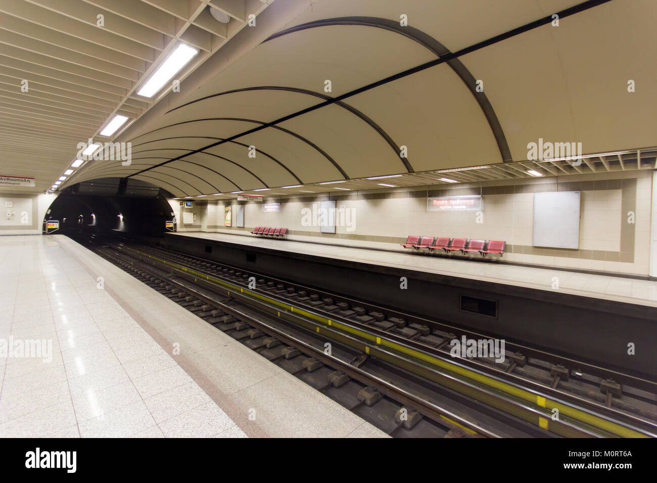 the metro station of Athens, Greece Stock Photo - Alamy