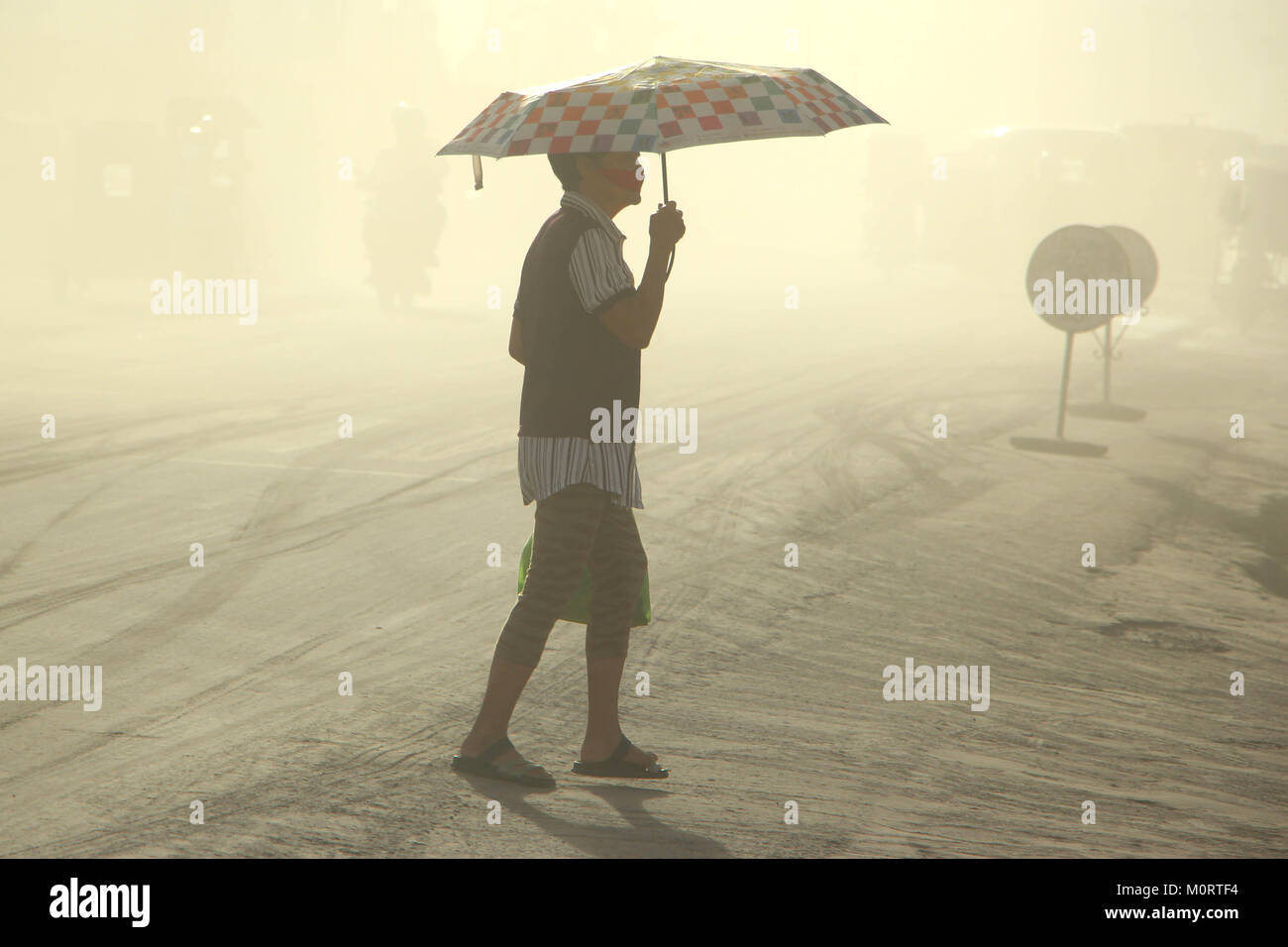 Philippines. 24th Jan, 2018. Residence of Daraga affected after the ...