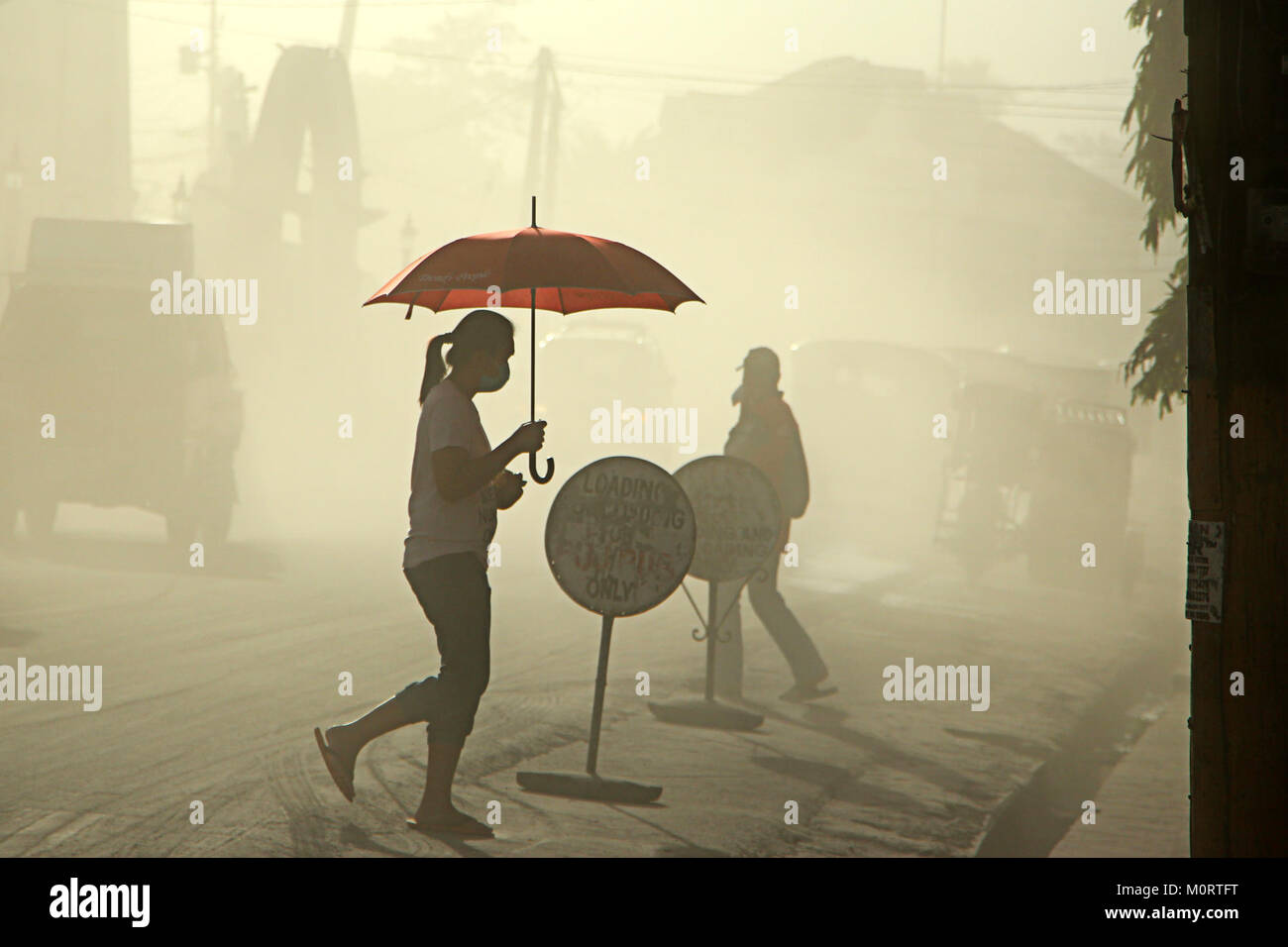 Philippines. 24th Jan, 2018. Residence of Daraga affected after the ...