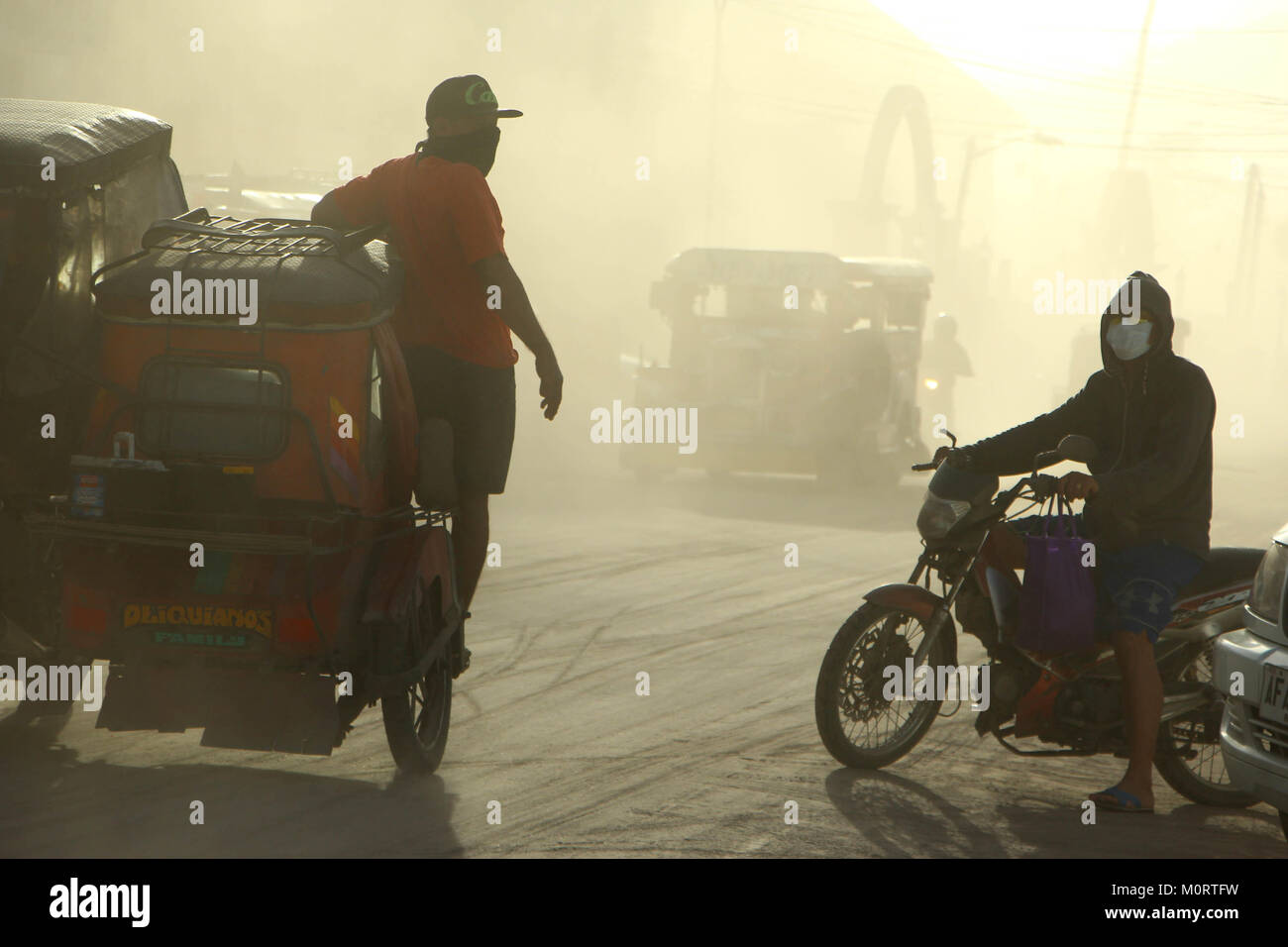 Philippines. 24th Jan, 2018. Residence of Daraga affected after the ...